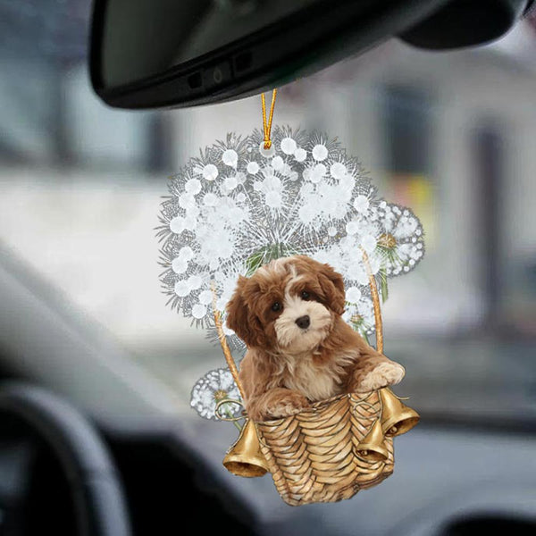 Cavapoo-Dandelion-Two Sided Ornament - Noodever