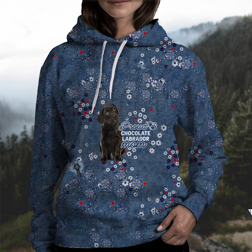 Chocolate Labrador (2) Pround Mom-Hoodie - Noodever