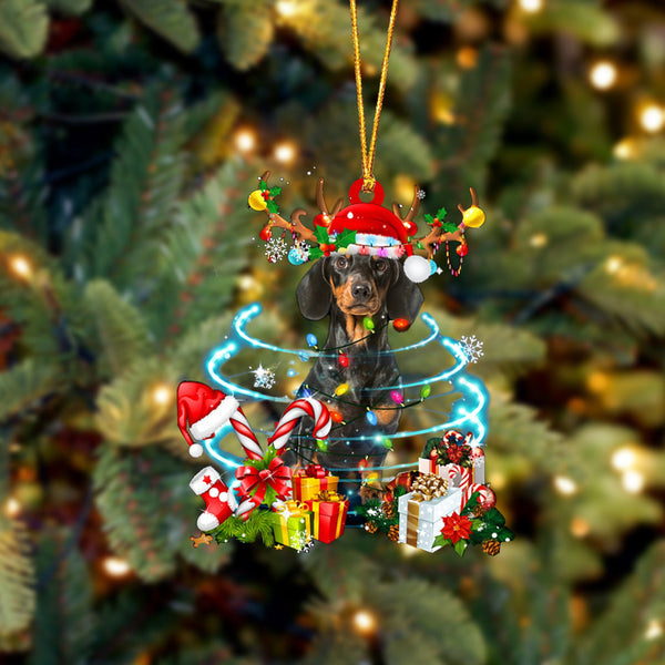 CHRISTMAS CANDY&GIFT-TWO SIDED ORNAMENT - Noodever