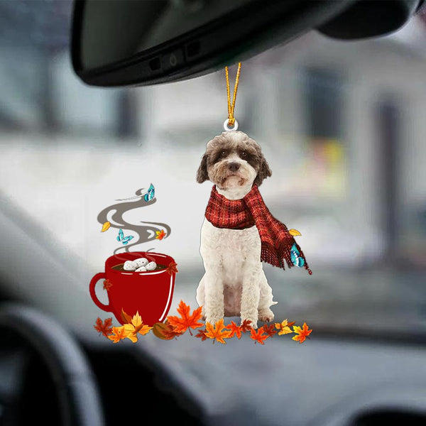 Lagotto Romagnolo-Fall Chocolate-Two Sided Ornament - Noodever