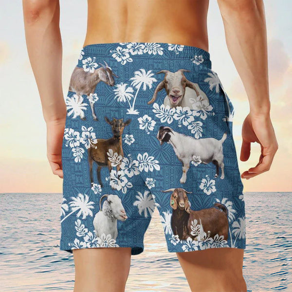 goat Blue Tribal Shorts - Noodever