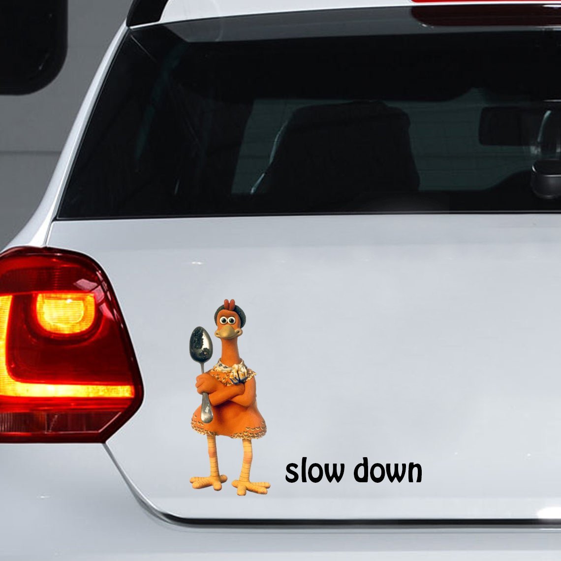 Chicken Run Car Sticker - Noodever